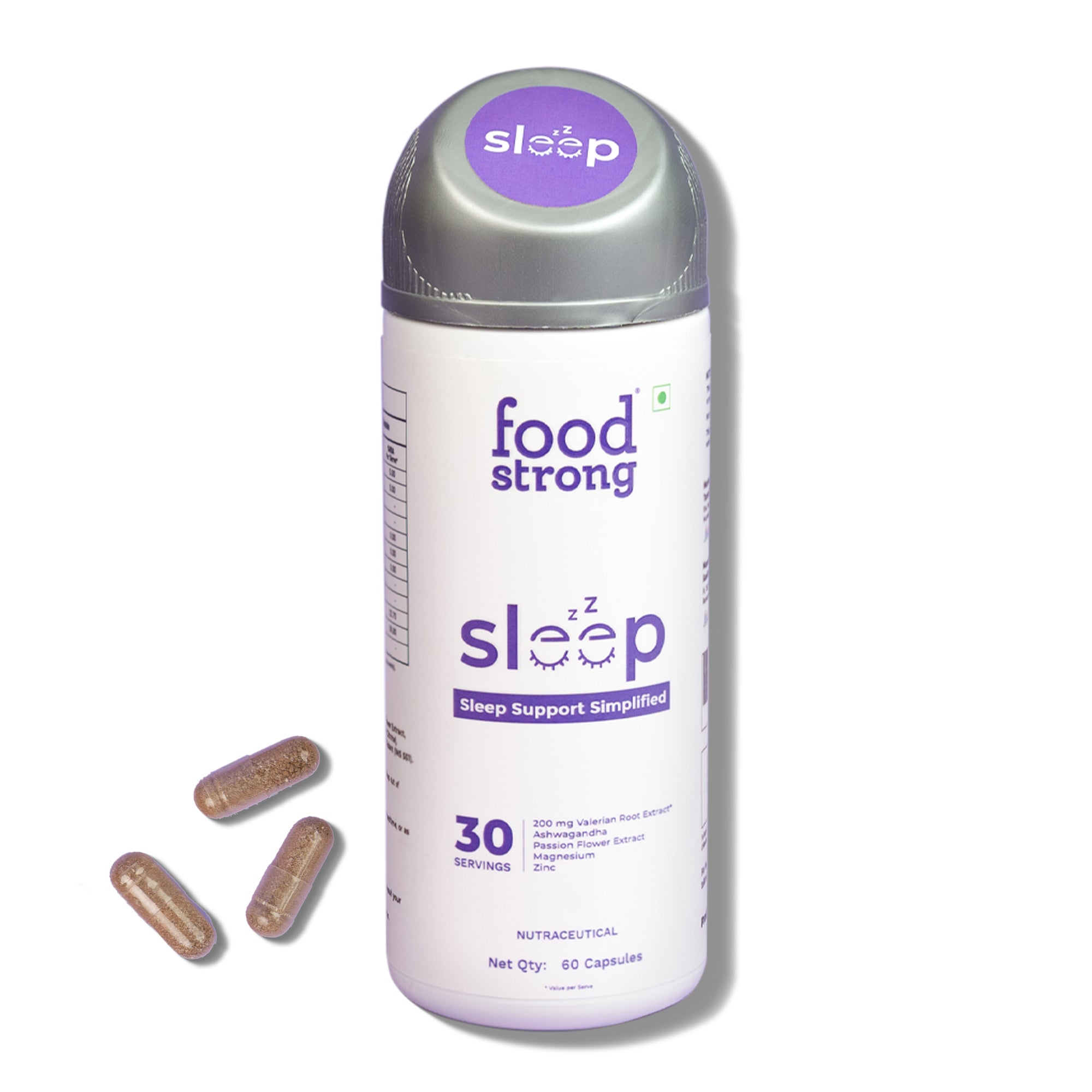 Sleep Support Simplified 60 Capsules | 30 Servings – foodstrong